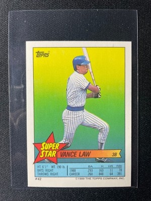 1989 Topps Yearbook Stickers Vance Law (#98 Darryl Strawberry)!!! | eBay