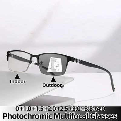 New Photochromic Reading Glasses Progressive Multifocal Far Sighted ...