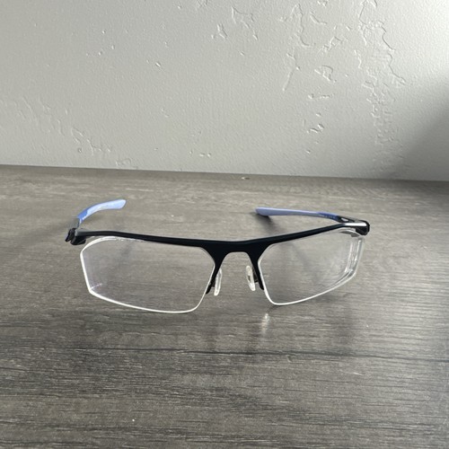 Nike Eyeglasses BLUE 8050 401 Titanium Half-RIM FRAMES ONLY 57-18 145 ...
