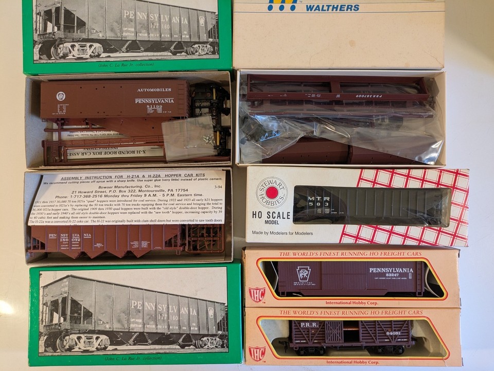 HO Set of 24 PRR Pennsylvania Railroad Freight Cars/Caboose Kits | eBay