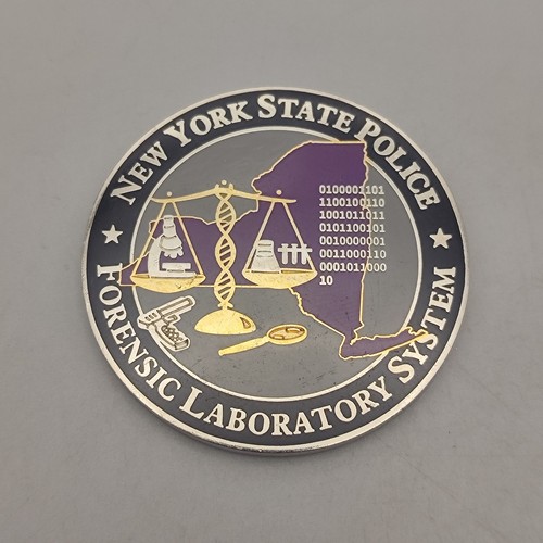 New Tork State Police Forensic Laboratory System Challenge Coin | eBay