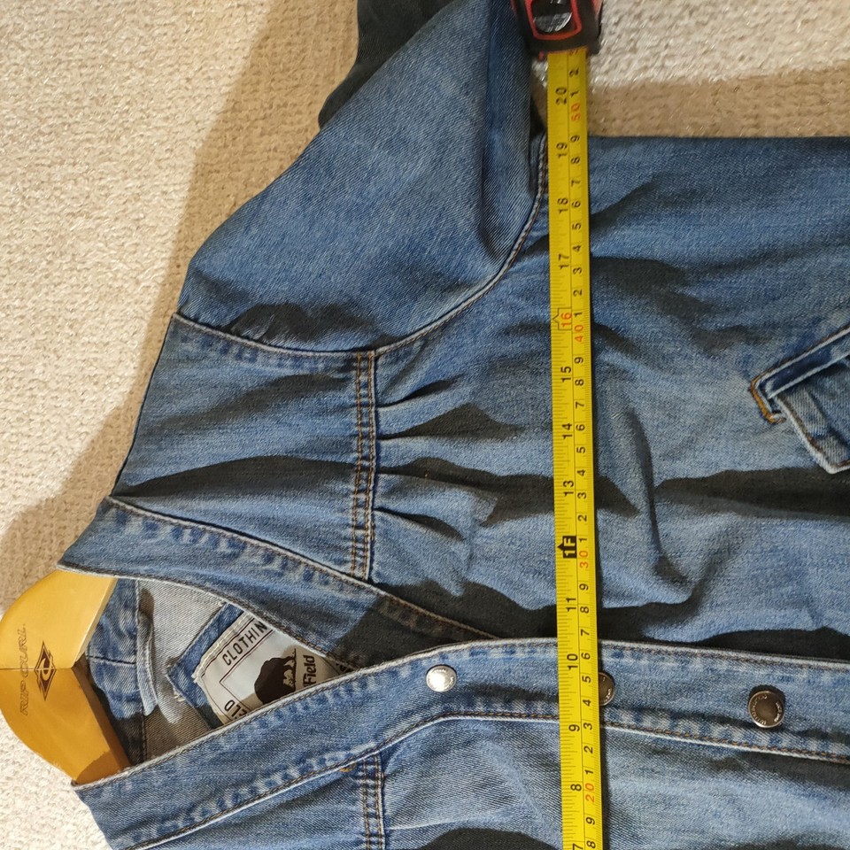 Bellfield Womens Blue Denim Jacket Size 10 S Retro 90s Look Short ...