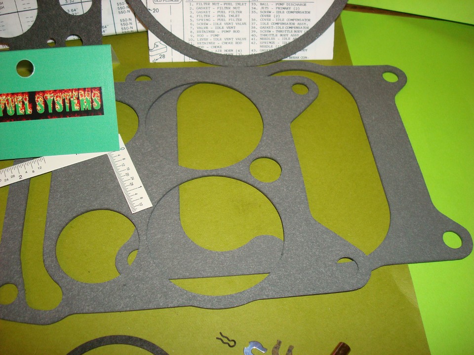 ROCHESTER QUADRAJET REBUILD KIT FOR MARINE MODERN FUELS CHRYSLER AND ...