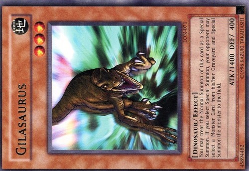 Ω YUGIOH CARTE NEUVE Ω RARE N° LON-071 GILASAURUS | eBay
