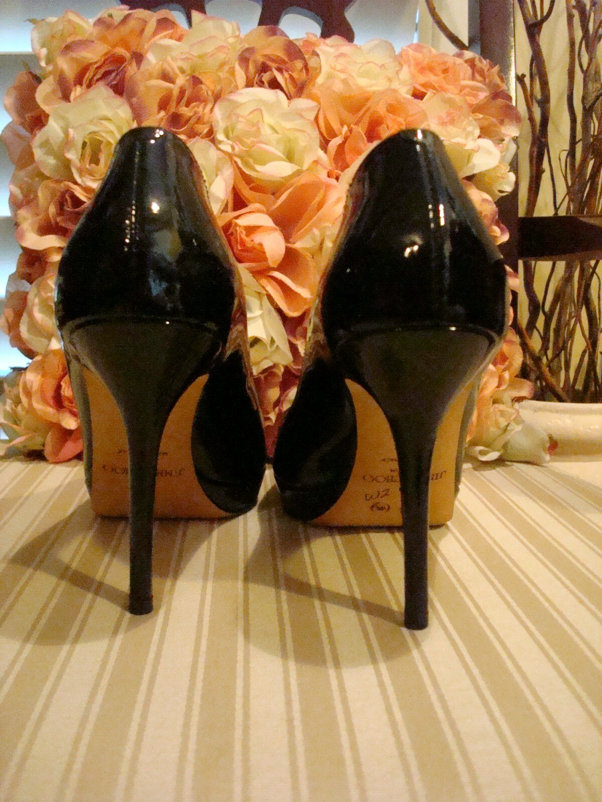 AUTHENTIC JIMMY CHOO LONDON LUNA WOMEN BLACK LEATHER … - Gem