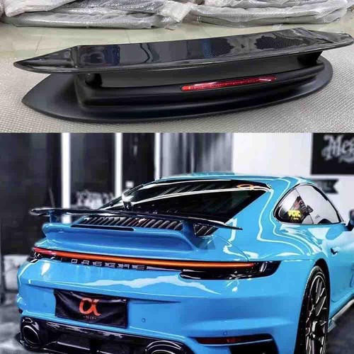 Half Carbon Fiber Rear Trunk Spoiler Wing For Porsche Carrera 911 992 ...