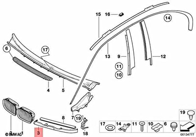 Genuine BMW E46 Sedan Wagon Headlight Trim Primed OEM 51137043410 | eBay