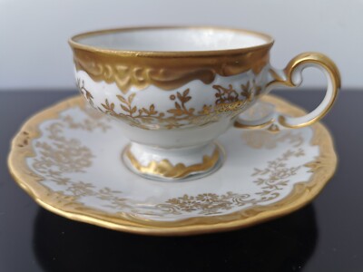 Antiques Beautiful Weimar Porcelain Tea Coffee Cup and Saucer Germany ...
