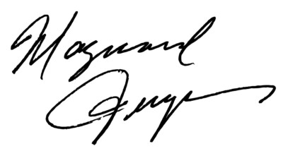 Maynard Ferguson Autograph VINYL DECAL bumper sticker 4x7.5", Jazz ...