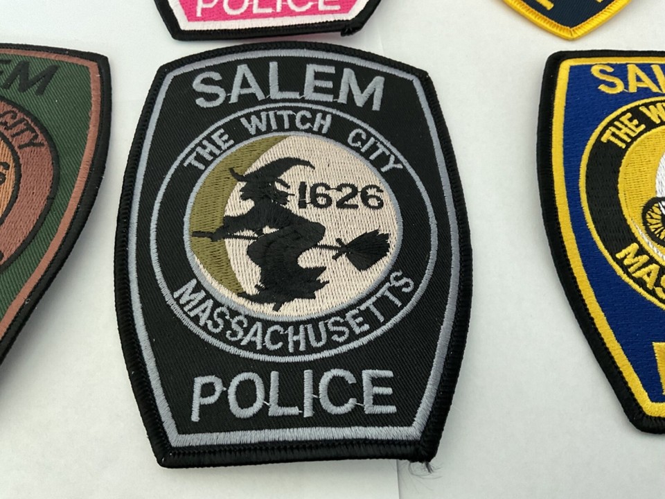 Salem Massachusetts Police Witch 5 Patches collectable and new full ...