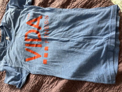 Vida DC fitness t shirt XS blue | eBay
