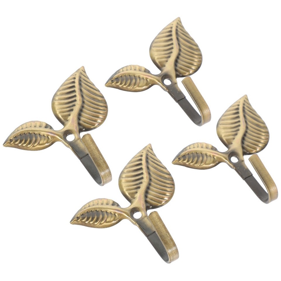 4 Pcs Wrought Iron Hanger Hook Decorative Coat Hooks Chinese Style Wall ...