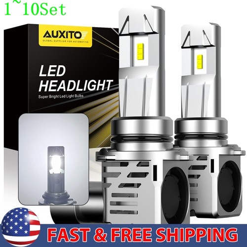 Low High Beam 9006 Bulbs CANbus Error LED White Headlight Free 30000LM ...