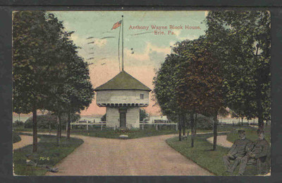 1914 ANTHONY WAYNE BLOCK HOUSE ERIE PA POSTCARD | eBay