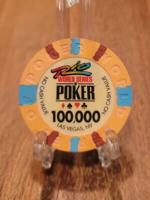 Rio WSOP 100,000 Tan Poker Chip | eBay