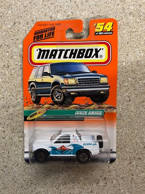 1998 Matchbox Isuzu Amigo #54 Surf's Up Pickup Truck Diecast New | eBay