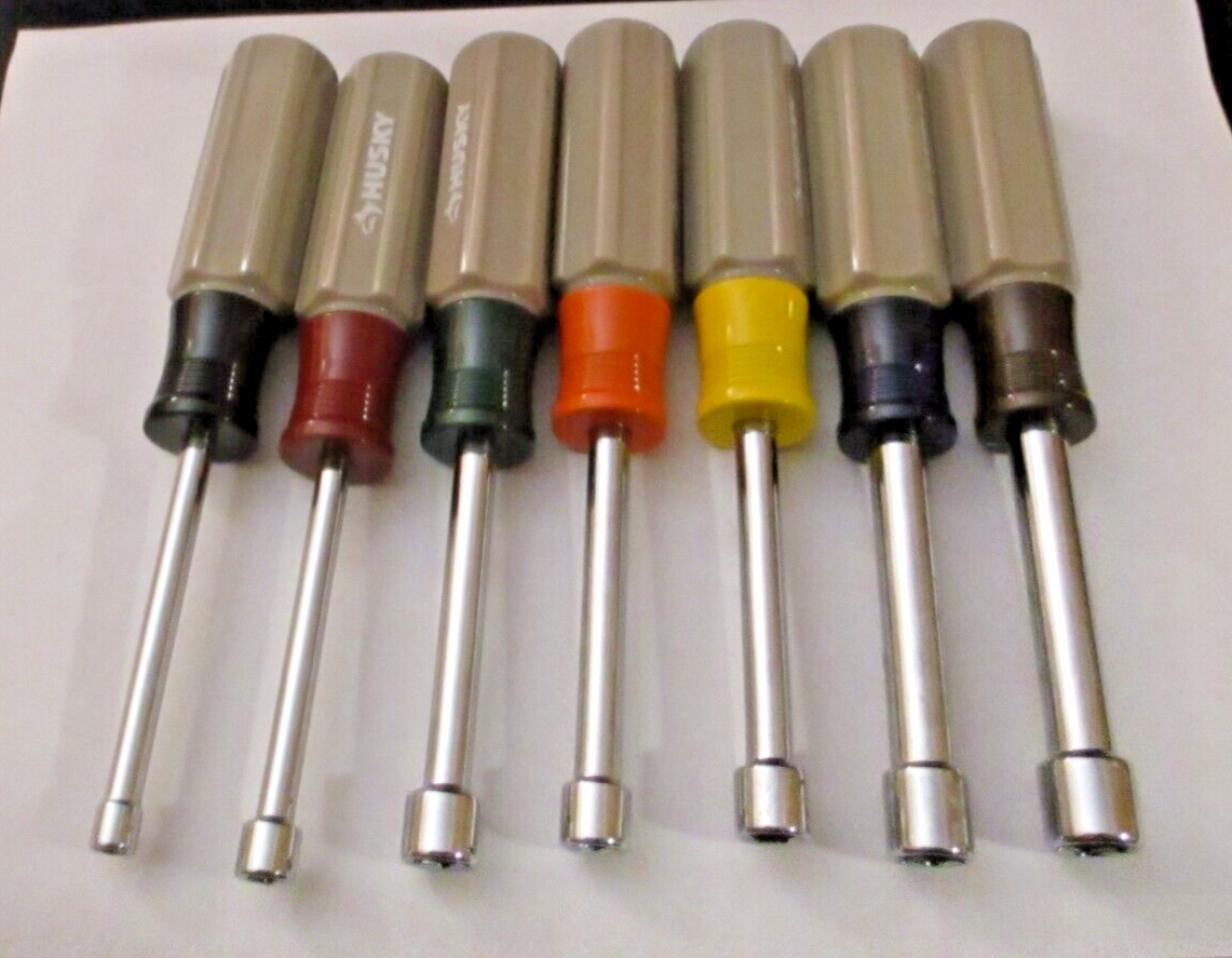 Husky 7-Piece Metric Nut Driver Set #'s 5,6,7,8,9,10,11 mm ~ EXCELLENT ...