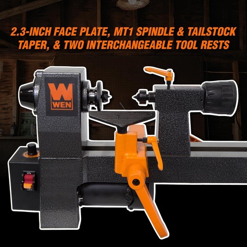 WEN LA3421 Variable Speed Mini Wood Lathe - Black for sale online | eBay