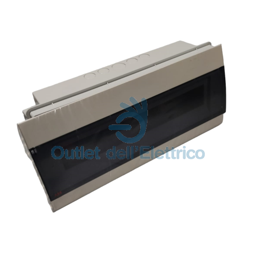 Abb 12033 Switchboard Recessed 18 Modules White With Portella ...