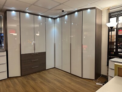Luxury German Wardrobe Bedroom Furniture Fitted FREE OAK WHITE GREY ...