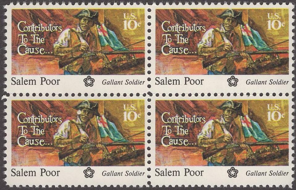 Scott # 1560 - Salem Poor - Block Of 4 - MNH -1975 | eBay
