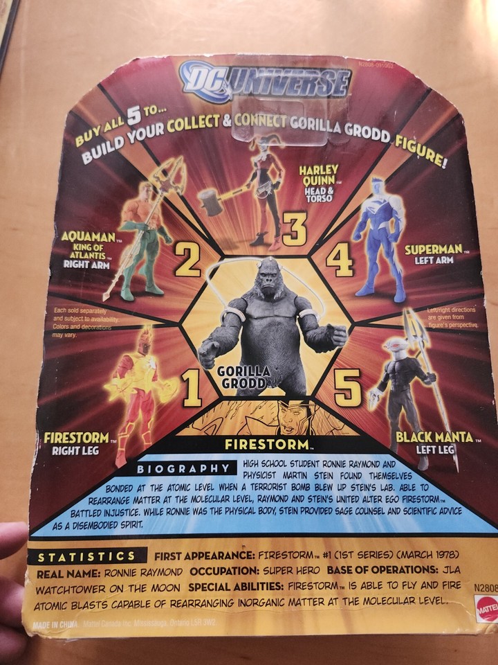 DC UNIVERSE CLASSICS, 6” FIRESTORM FIGURE MIB CLASSIC FIRESTORM FIGURE ...