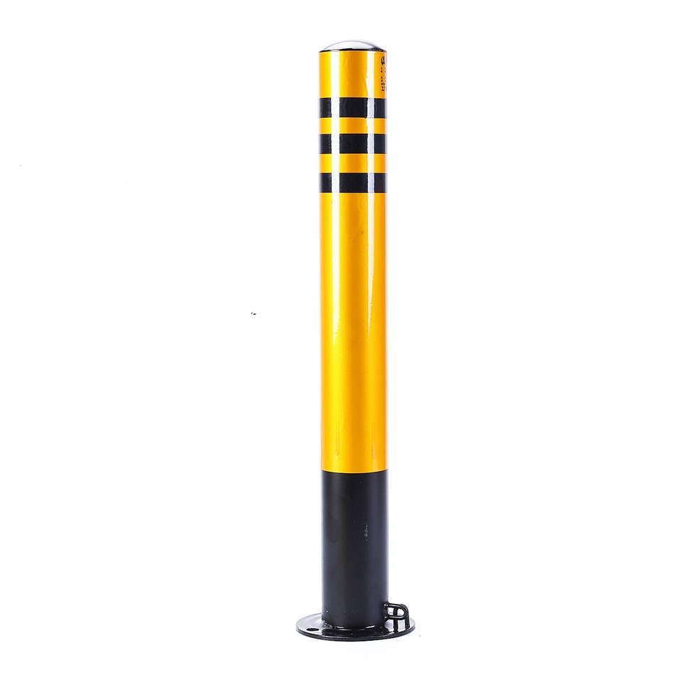 1x Lockable Parking Barrier Security Bollard Post for Car Park Night ...