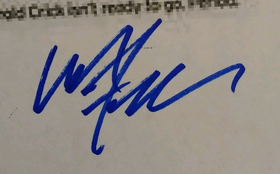 Will Ferrell Authentic Autograph on a movie poster copy 8x10. Bold ...