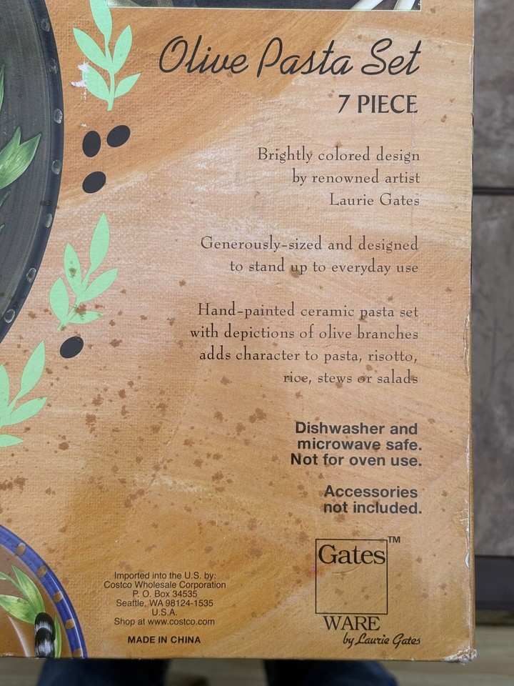 Gates Ware by Laurie Gates 6 Piece Olive Pasta Bowl Set | eBay