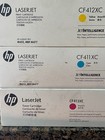 HP Laserjet Lot 3 Print Cartridge Yellow CF412XC, Cyan CF411XC, Magenta ...