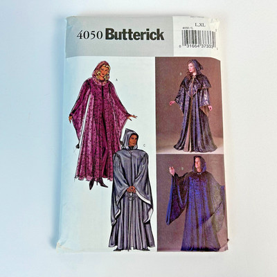 Vintage Butterick Pattern 4050 Renaissance Mens & Womens Robes L-XL ...