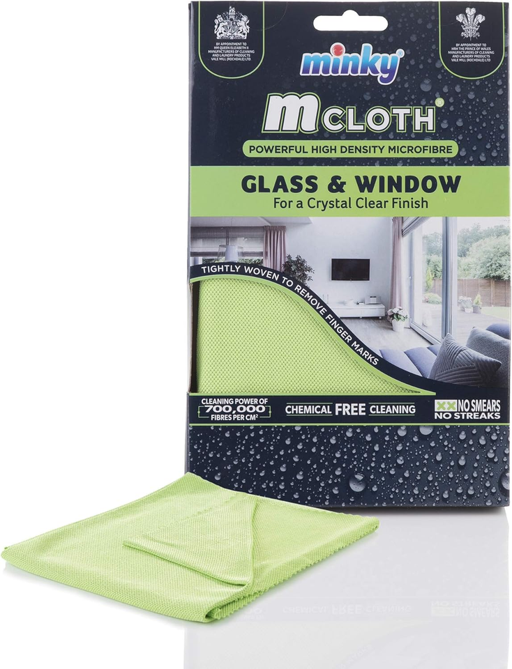 M Cloth Glass & Window Cleaning Cloth - Streak and Lint Free Cleaning ...