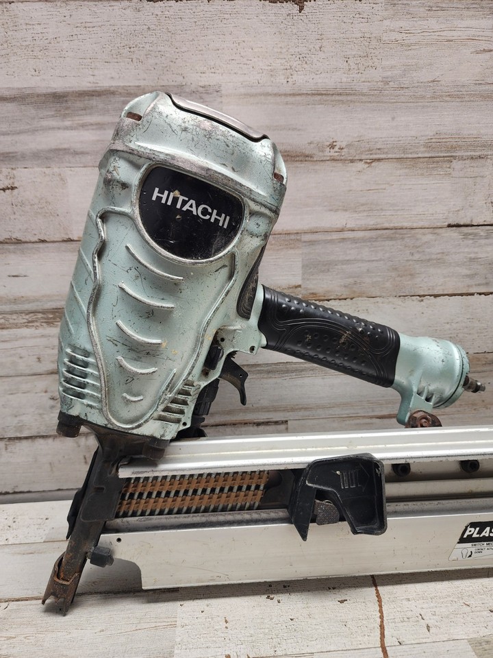 Hitachi NR90AE(Sl) 3-1/2" Plastic Collated Strip Nailer - Framing ...
