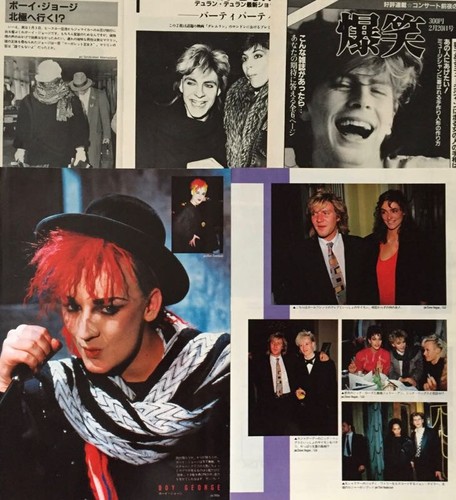 DURAN DURAN SIMON LE BON NICK RHODES BOY GEORGE 1985 CLIPPING JAPAN ML ...