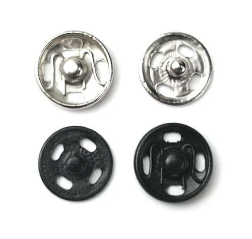 Snap Fastener Stud Popper Press Metal Button Sew Rivet Fabric Closure ...