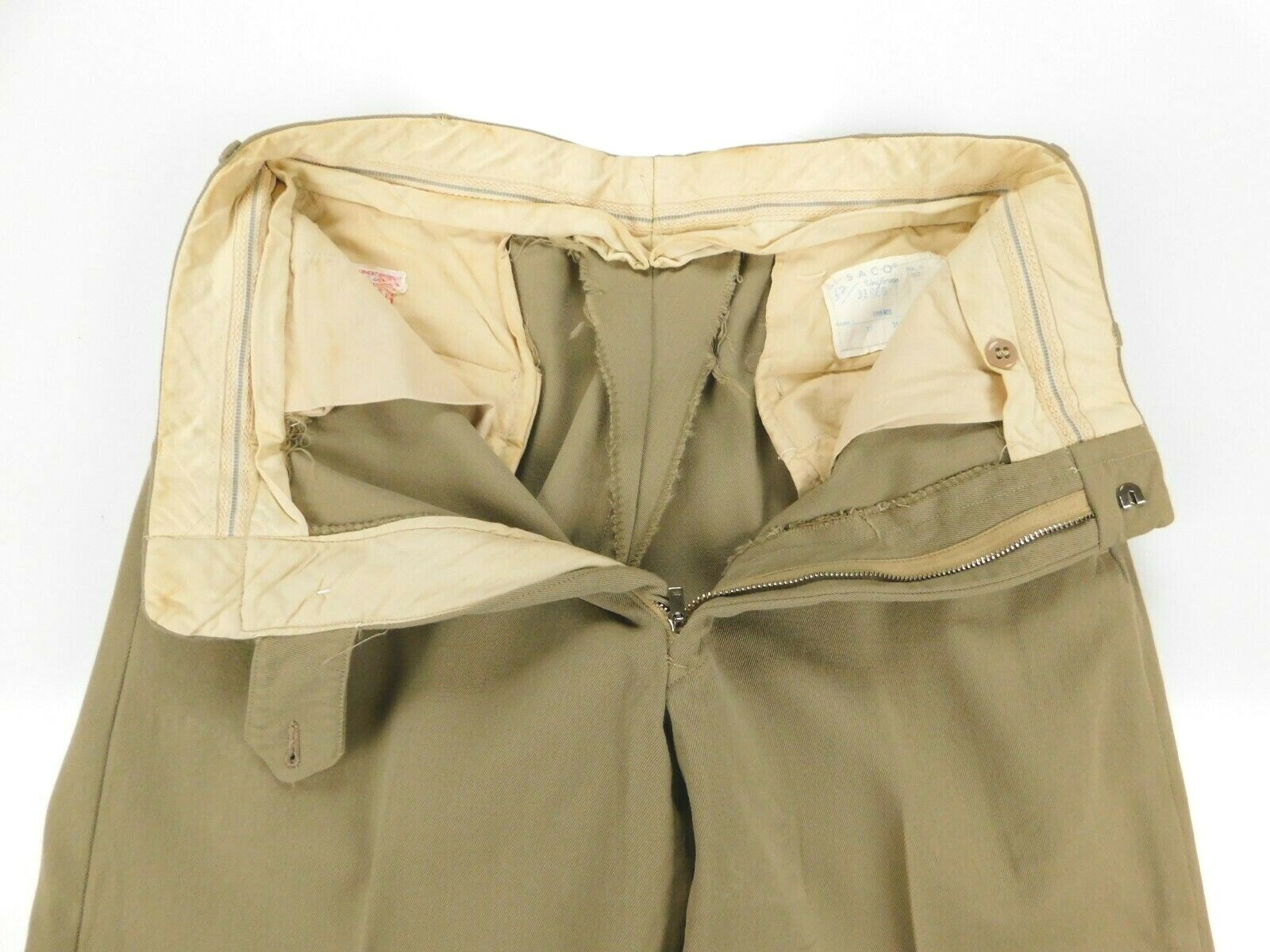 Vintage USMC Dress Pants 31 x 26 US Marine Tropical Khaki Uniform Wool ...