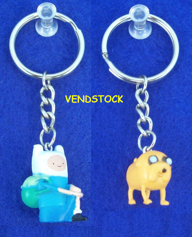 NEW ADVENTURE TIME KEYCHAIN BACKPACK PULL FINN THE HUMAN JAKE THE DOG U ...