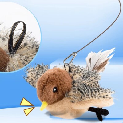 Vivid Chirping Flapping Wings Sparrow toy Flying Bird Simulation Bird ...