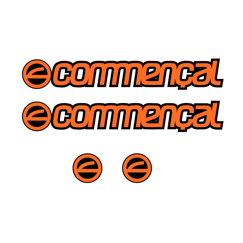 STAR SAM® FRAME STICKERS Commencal logos 4 STICKER FRAME DECALS BIKE ...