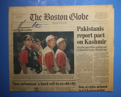 Autographed Hand Signed KEVIN COSTNER The Boston Globe Newspaper July 9 ...