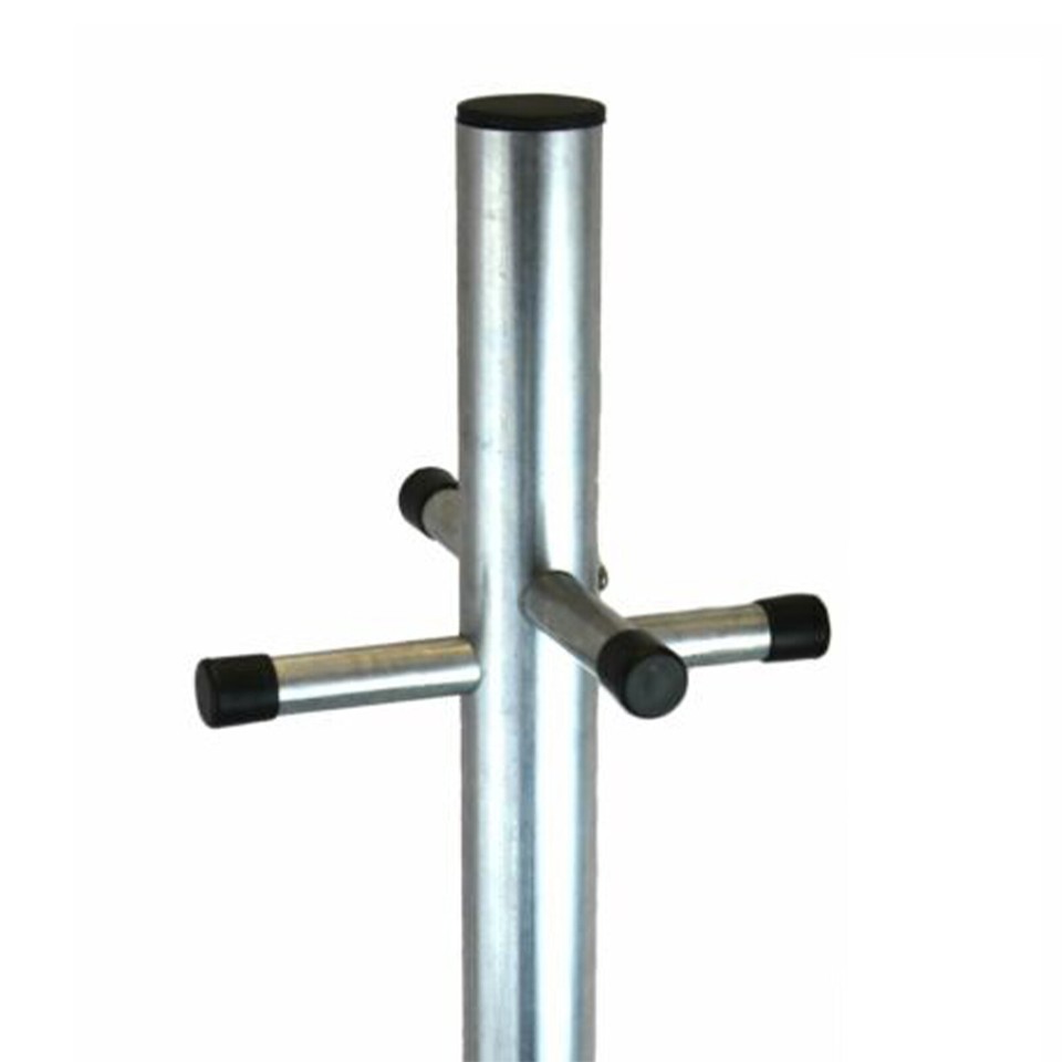 2.2m Heavy Duty Washing Line Post Pole ft Clothes Support W/ Ground ...