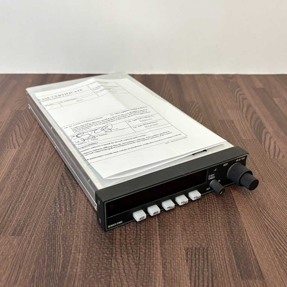 Bendix King KR 87 ADF Receiver 066-1072-14 with Fresh FAA 8130-3 Form ...