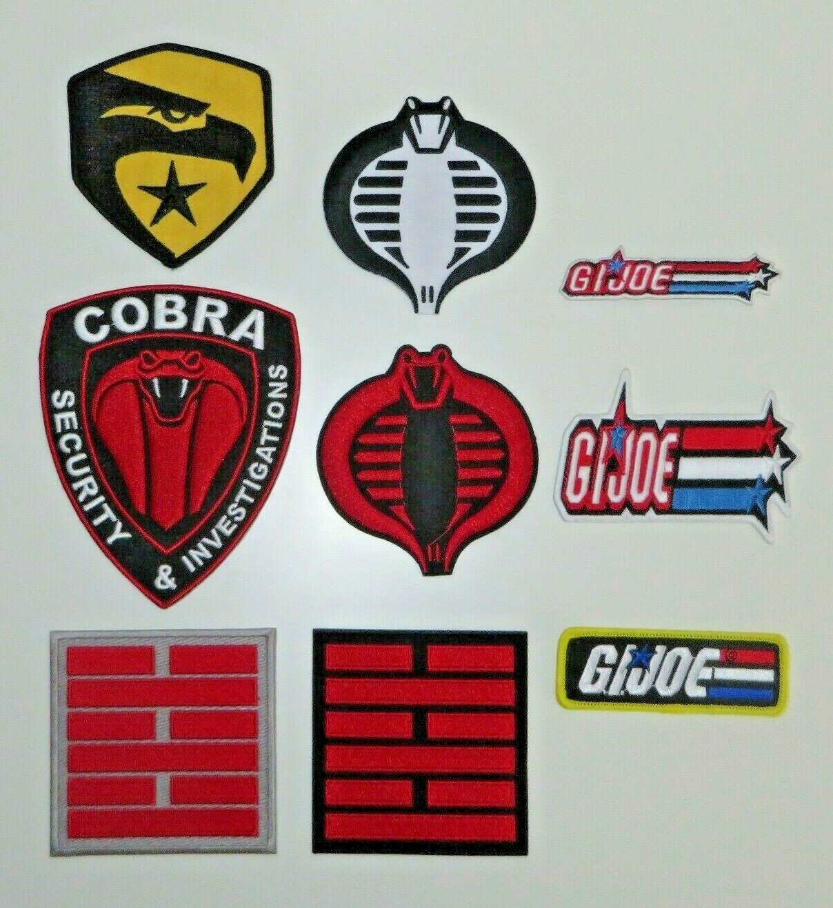 G.I.JOE ULTIMATE PATCH SET OF (9) PREMIUM QUALITY Embroidered PATCHES ...