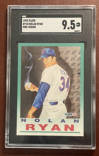 Nolan Ryan 1992 Fleer Pro-Vision ‘Who’s Next?’ #710 SGC 9.5 Mint+ | eBay