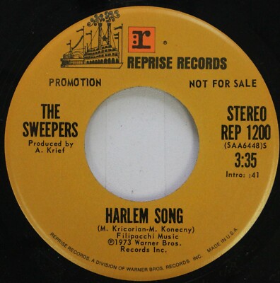 Rock Promo 45 The Sweepers - Harlem Song / On Reprise Records | eBay