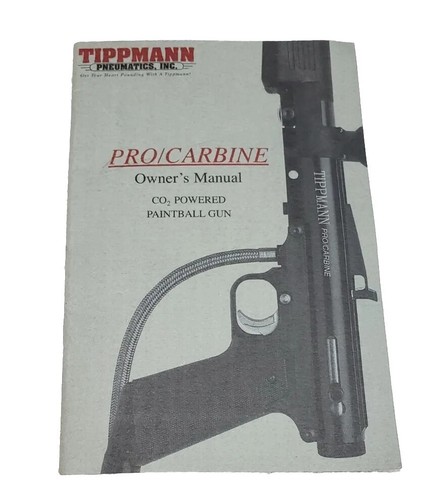 New Original Tippmann Pro Carbine Paintball Gun Owner Operator Manual ...