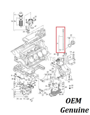 Audi R8 4.2L 8V Engine Oil Level Fluid Dipstick 2007-2015 OEM ...