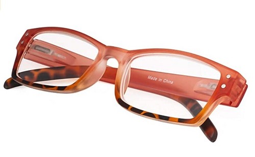 EyeKepper Rectangle 2.25 Orange Tortoiseshell Reading Glasses Readers ...