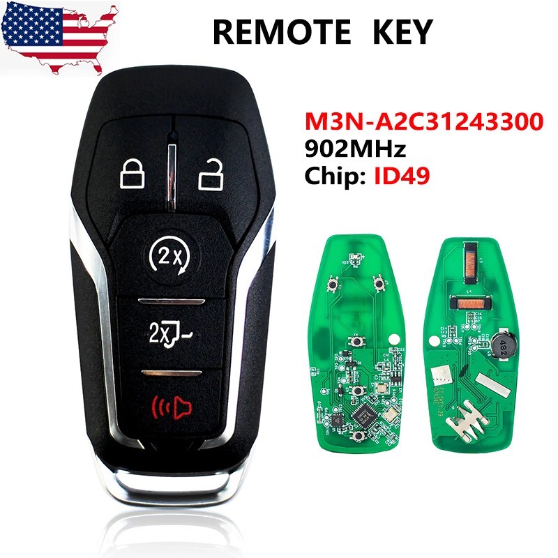 Smart Remote Key Fob 5 Button 164-R8117 for 2015 2016 2017 Ford F-150 F ...