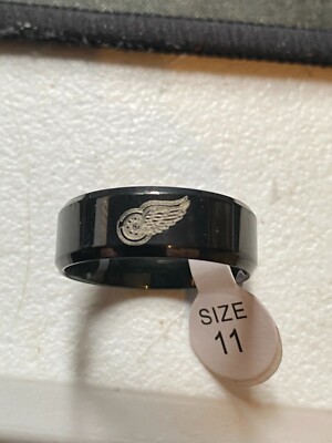 Detroit Red Wings titanium ring size 11 | eBay